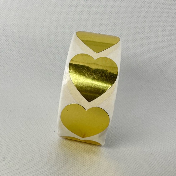 Office | 10roll Label Stickers Chroma 1 Inch Color Code Heart Label ...